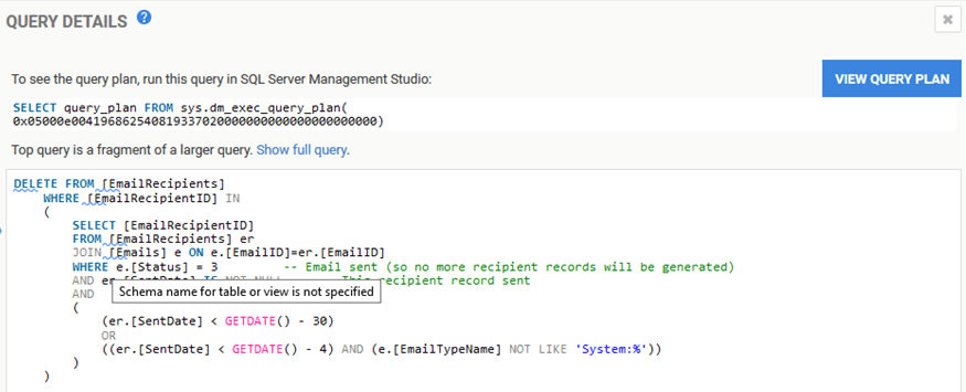 Sql Monitor Using Sql Static Code Analysis Performance Rules