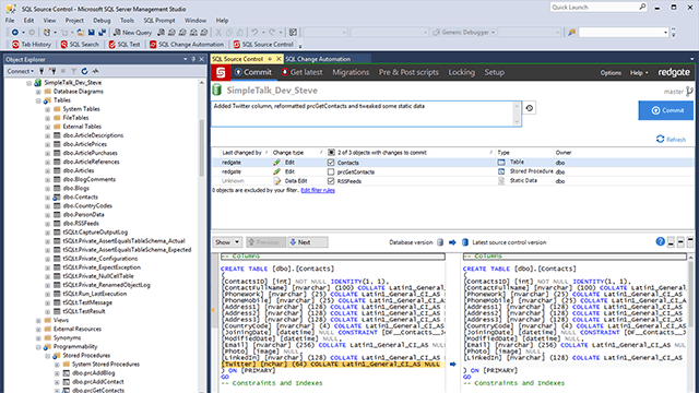 Sql Source Control Link Database To Tfs Svn Git Mercurial Redgate