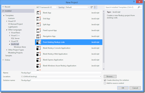 Node js tools for visual studio 2013 - mertqliberty Node js tools for visual studio 2013 - mertqliberty