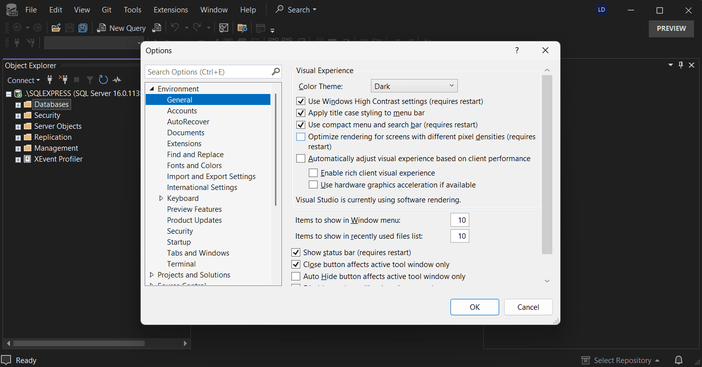 Dark Mode in SSMS 21 and overall first impressions - Simple Talk