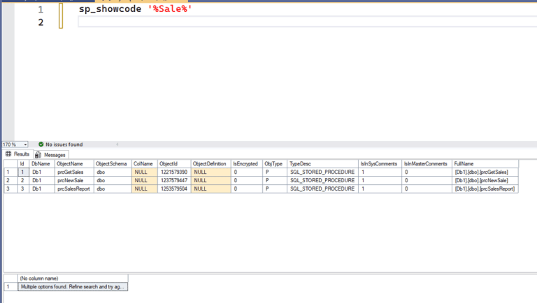 How to View SQL Server Object Code Easily with sp_showcode | Simple Talk