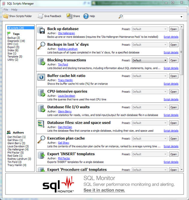 Sql Scripts Manager An Appreciation Simple Talk 1982