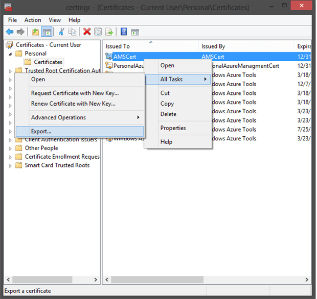 Windows Azure Management Certificates - Simple Talk