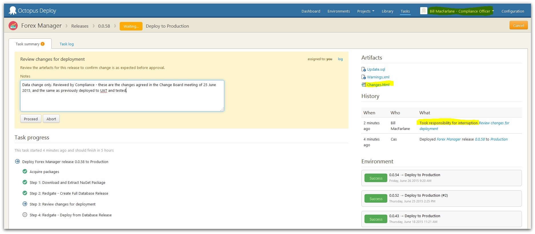 Using Redgate DLM for data change control