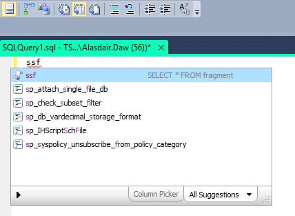 SQL Prompt 7’s new snippet manager | Redgate
