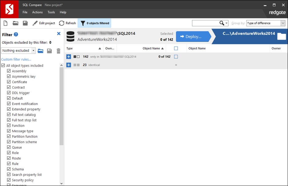 Creating A Directory Of Object Level Scripts With Sql Compare 6375