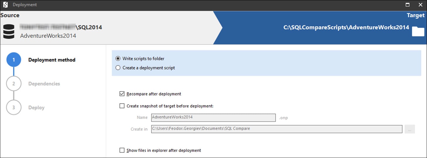 Creating A Directory Of Object Level Scripts With Sql Compare