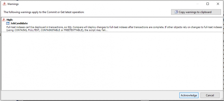 Versioning An Existing Database Using Sql Source Control