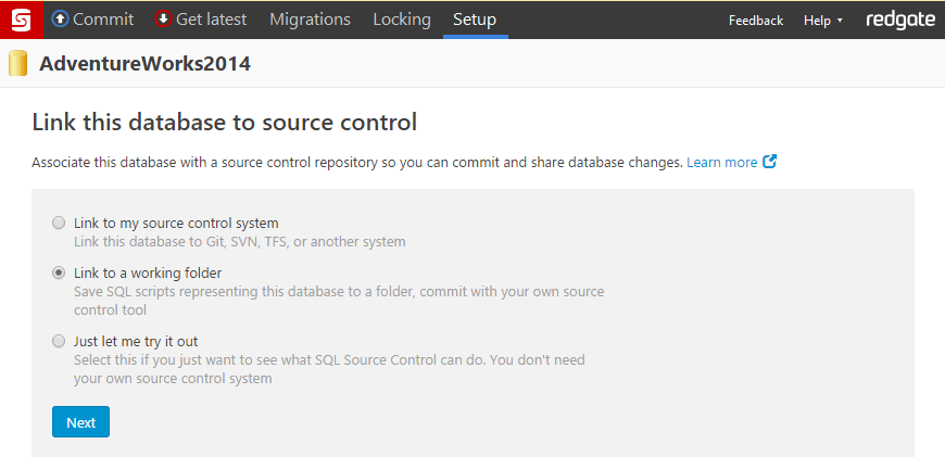 Versioning An Existing Database Using Sql Source Control