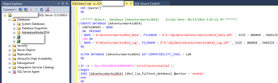 Versioning An Existing Database Using Sql Source Control