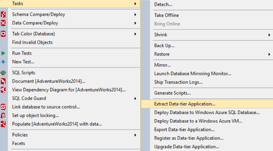 Comparing DacPacs using SQL Compare