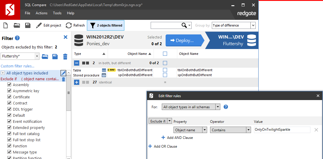 How To Build Multiple Database Versions From The Same Source