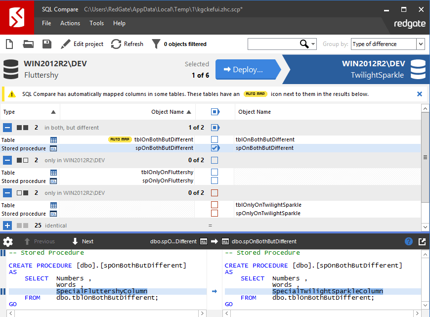 How To Build Multiple Database Versions From The Same Source
