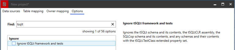 Using SQL Compare project options in deployment scripts