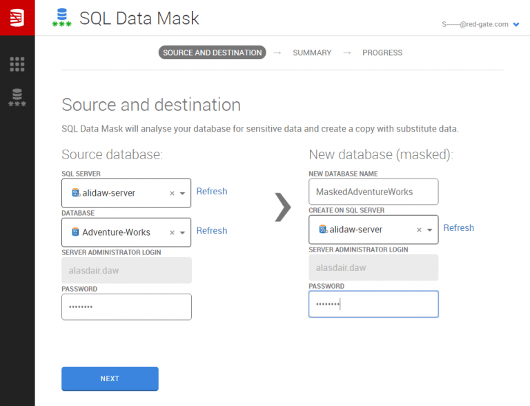SQL Data Mask preview by Foundry | Redgate