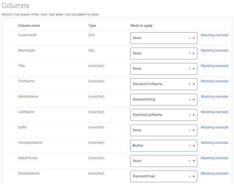 SQL Data Mask: now featuring configurable masks