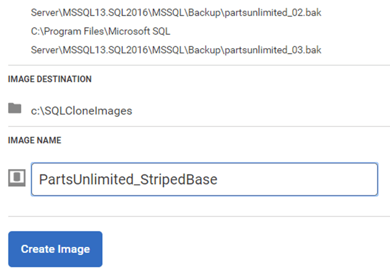Using Striped Backups With Sql Clone
