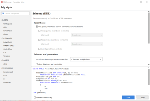 How to style SQL using SQL Prompt's new formatting options