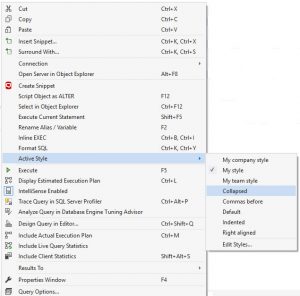How to style SQL using SQL Prompt's new formatting options