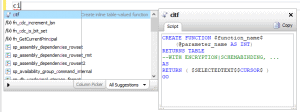 SQL Templates and Code Snippets in SSMS and SQL Prompt | Redgate
