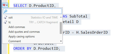 The SQL Prompt Functionality Finder | Redgate