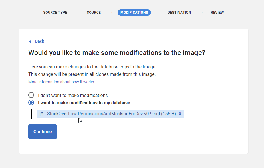 Sql Clone V24 Run Scripts During Image Creation Redgate 2297
