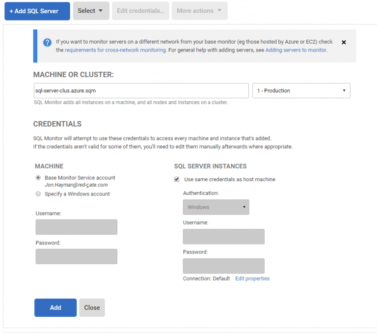 How SQL Monitor Monitors Azure-based SQL Server Failover Cluster ...