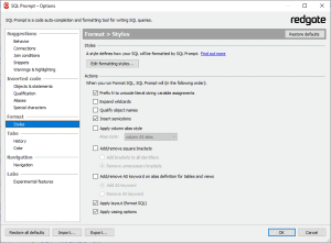 Beyond Formatting: Improving SQL Code using SQL Prompt Actions | Redgate