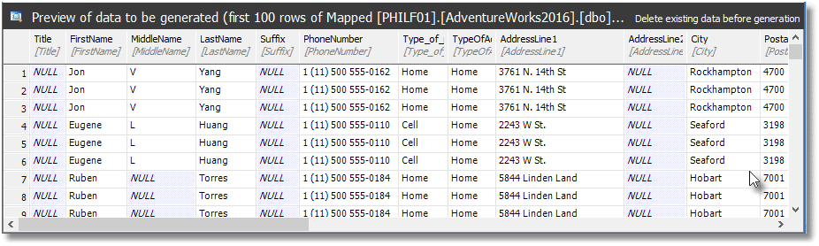 Pseudonymizing your data with SQL Data Generator | Redgate