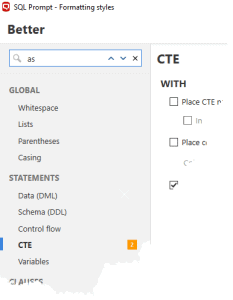 SQL Prompt as a Layout Tool: A Survival Guide | Redgate