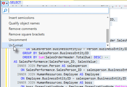 SQL Prompt as a Layout Tool: A Survival Guide | Redgate