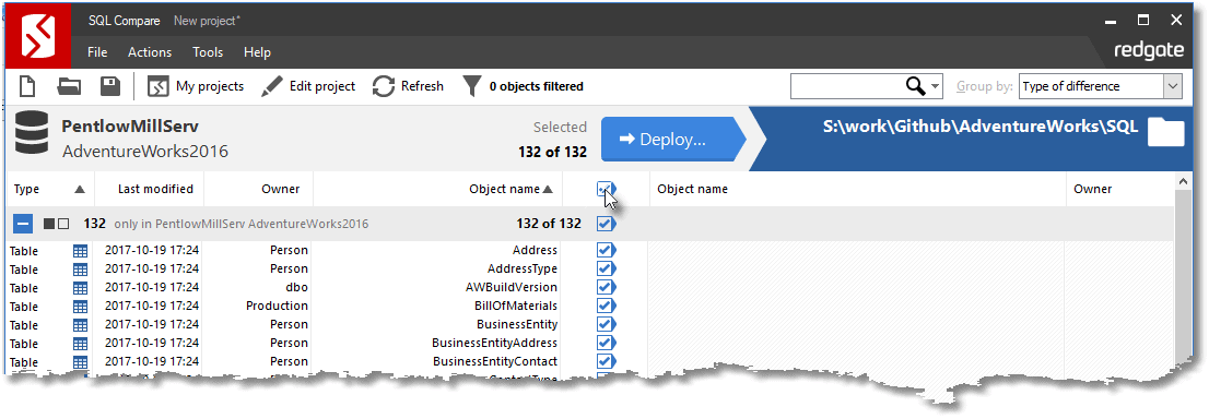 Retrospective Database Source Control With Sql Compare Redgate