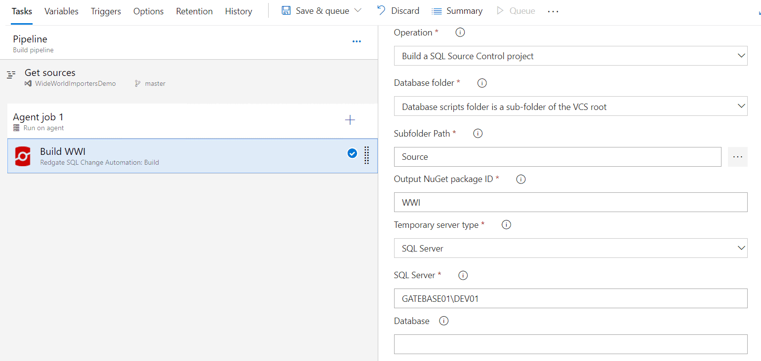 Automating Builds from Source Control for the WideWorldImporters Database | Redgate