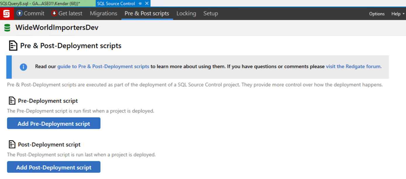Automating Builds from Source Control for the WideWorldImporters Database | Redgate