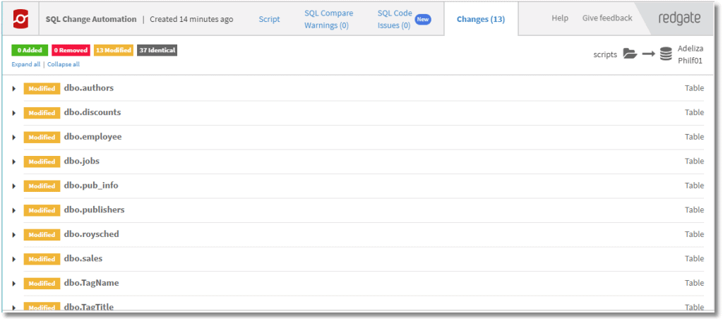 Simple Steps in SQL Change Automation Scripting | Redgate