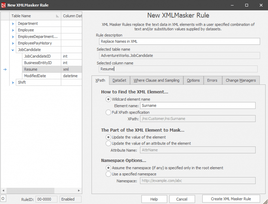 Getting Started With Sql Data Masker I Need To Mask Some Columns Redgate 6665