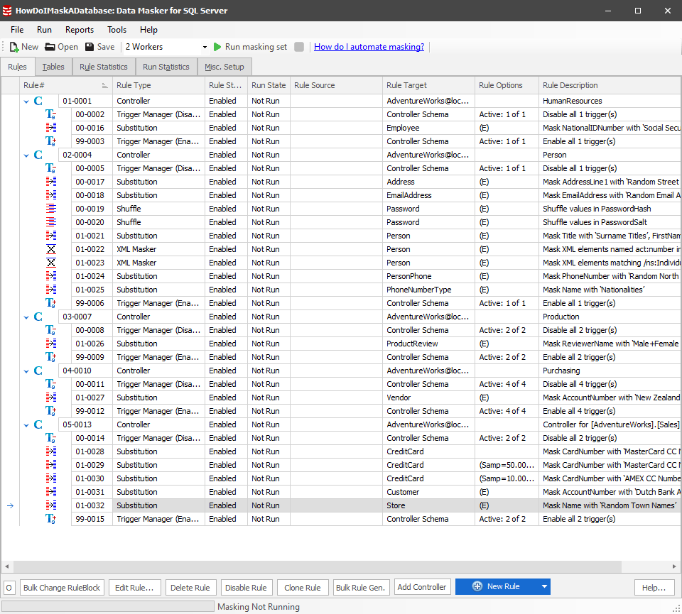 Getting Started With Data Masker For Sql Server I Want To Mask A Database Redgate