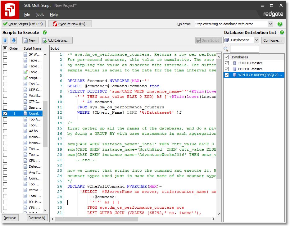 Gathering SQL Server Performance Counters for Multiple Servers | Redgate