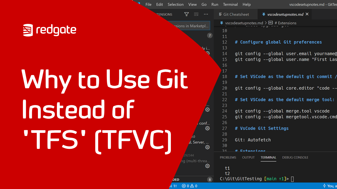 Why To Use Git Instead Of Tfs Tfvc Redgate