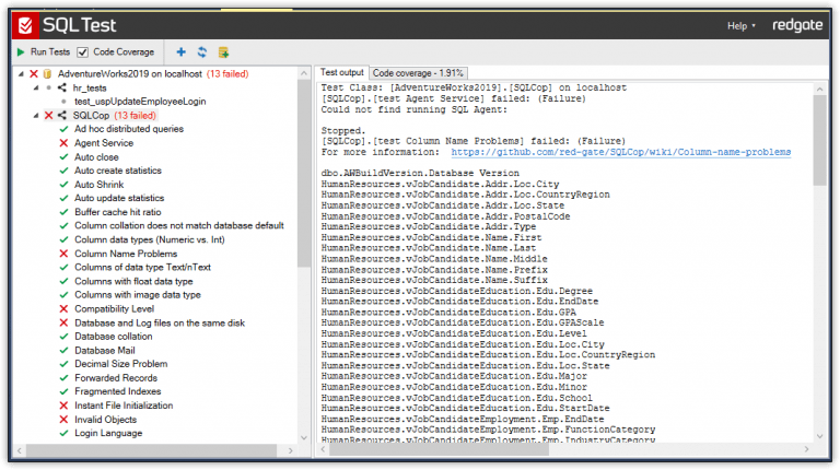 Testing Sql Server Databases Using Sql Test Redgate 5127