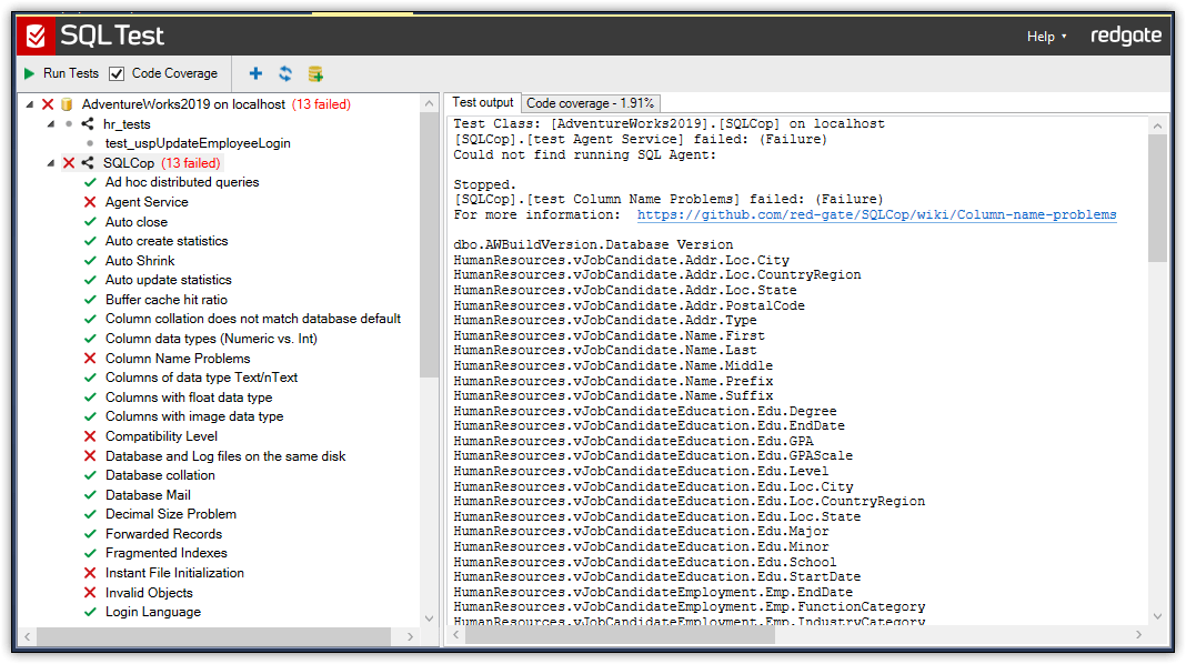Testing Sql Server Databases Using Sql Test Redgate