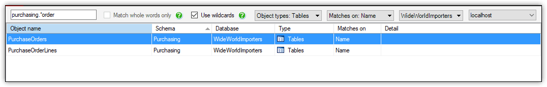 Searching for Objects in SQL Server Databases | Redgate