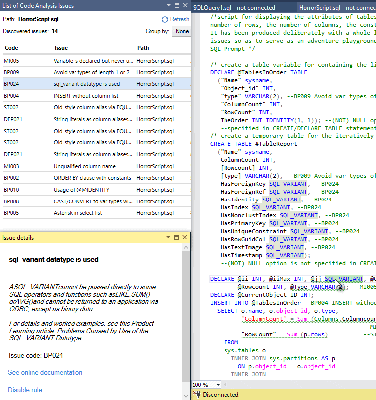 Exploring Auto Fix In Sql Code Analysis Redgate
