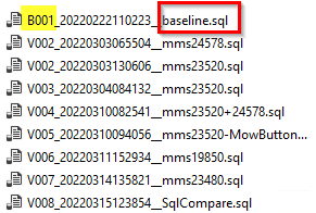 Re-baselining a Database using Flyway Desktop | Redgate