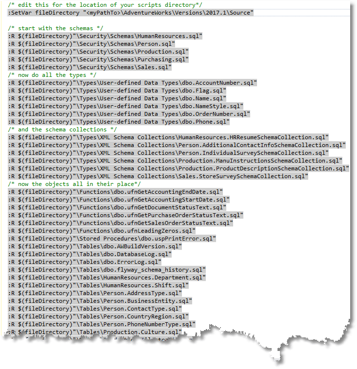 Building a Database Directly from Object-level Source Scripts | Redgate
