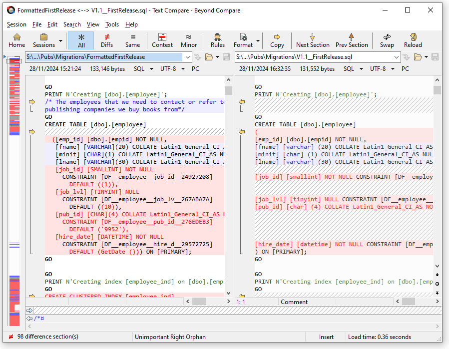 Finding Significant Differences In Flyway Sql Migration Code Redgate 7591