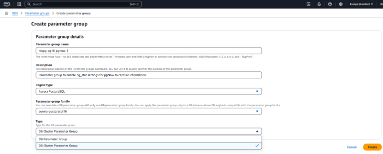 Configuring Amazon Aurora PostgreSQL for Redgate pgNow Activity Monitoring | Redgate