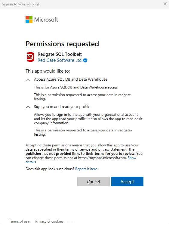 SQL Prompt and other Tools now use a Dedicated Entra ID Application for ...